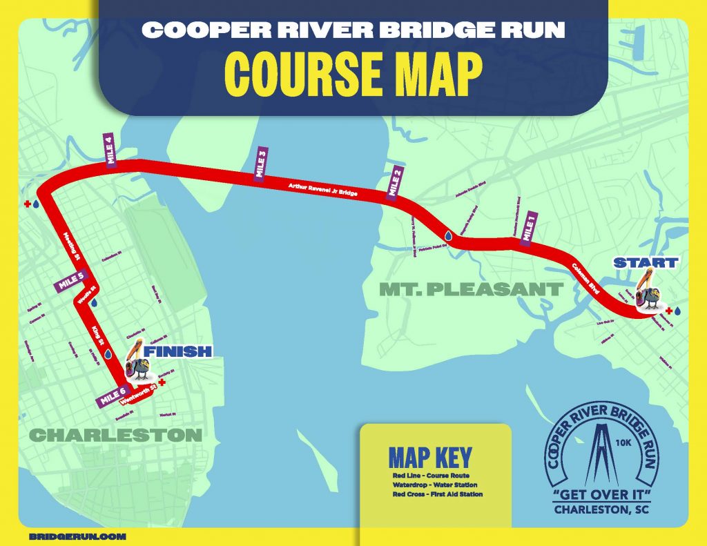 Cooper River Bridge Run | Maps